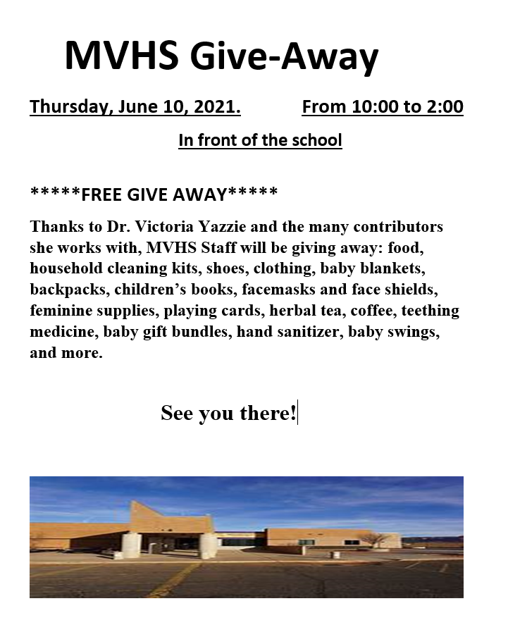 MVHS GIVEAWAY | Monument Valley High School